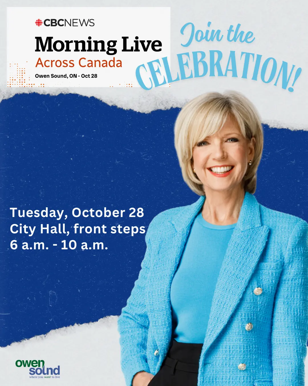 CBC Morning Live with Heather Hiscox Comes to Owen Sound! Public ...
